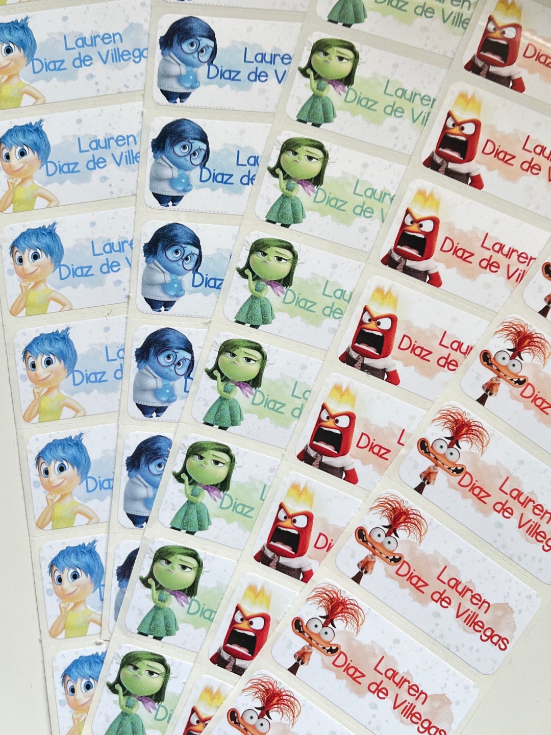 School Supply Labels - Inside Out - Etsy
