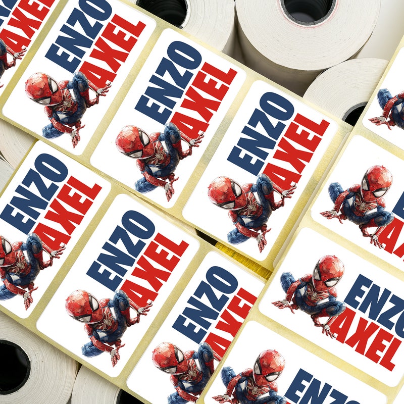 Spider Man Name Tag - Etsy