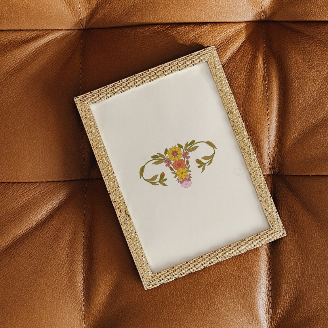 Floral Uterus Wall Art Uterus Art Print Floral Uterus - Etsy