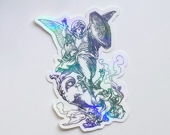 St Michael the Archangel Decal - Etsy