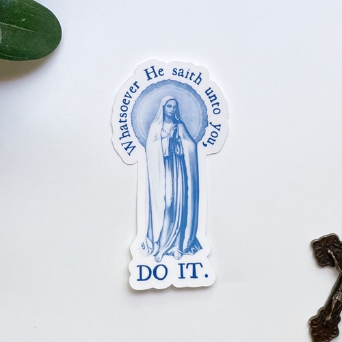 Virgin Mary Decal Sticker Our Lady of Guadalupe Adhesive - Etsy