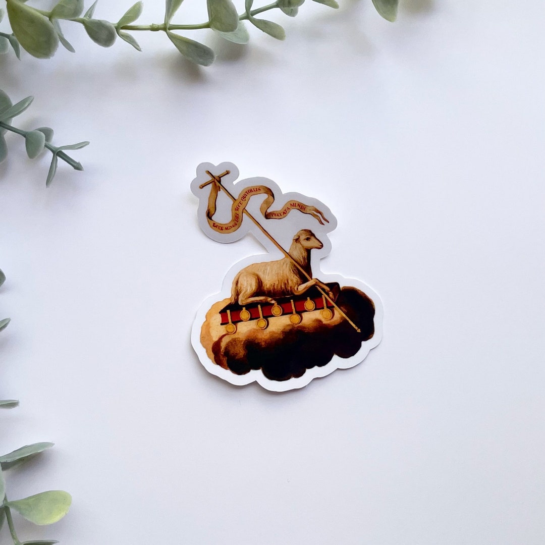Ecce Agnus Dei Sticker | Behold the Lamb of God | José Campeche | Latin ...