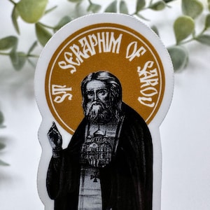 St. Seraphim of Sarov Sticker Decal | Gifts for Orthodox, Russian ...