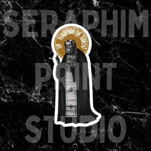 St. Seraphim of Sarov Sticker Decal | Gifts for Orthodox, Russian ...