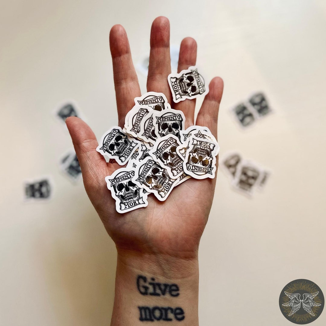 Mini Memento Mori Sticker 10 PACK | Laptop Water Bottle Decal | Gifts ...