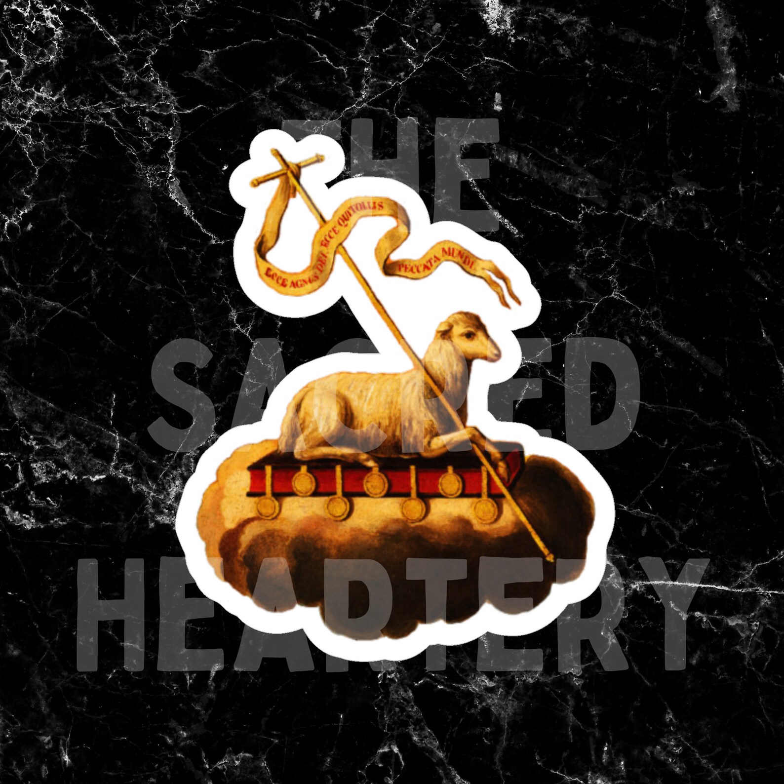 Ecce Agnus Dei Sticker Behold the Lamb of God José - Etsy