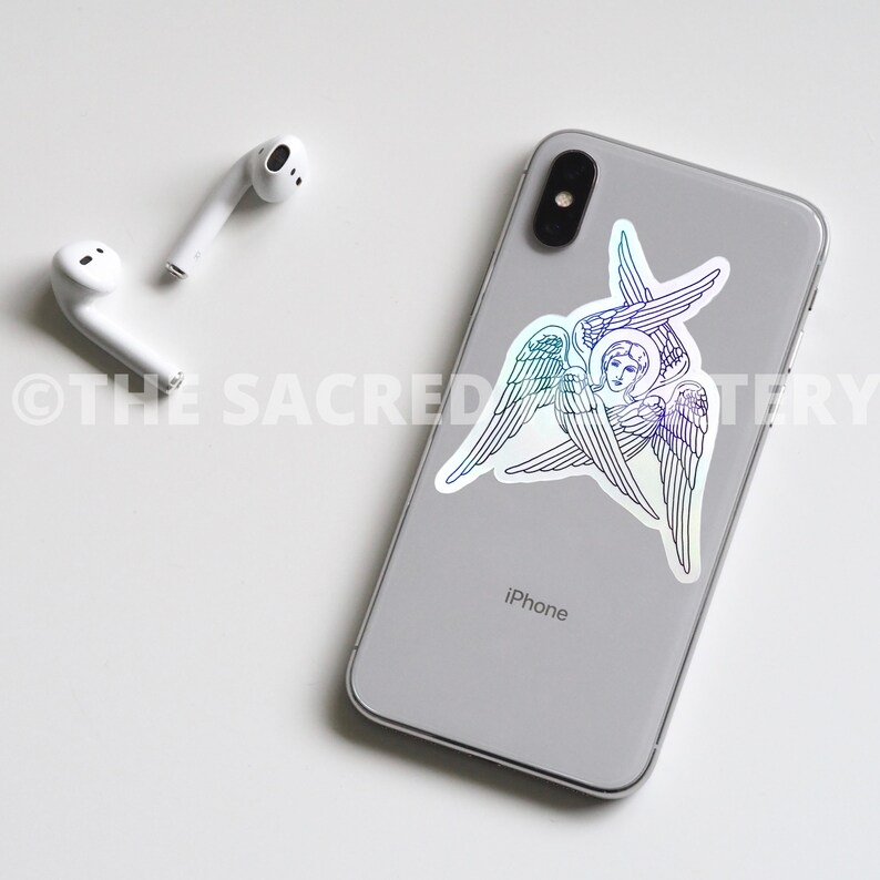 Holographic Seraph Six-winged Angel Sticker Seraphim Decal - Etsy
