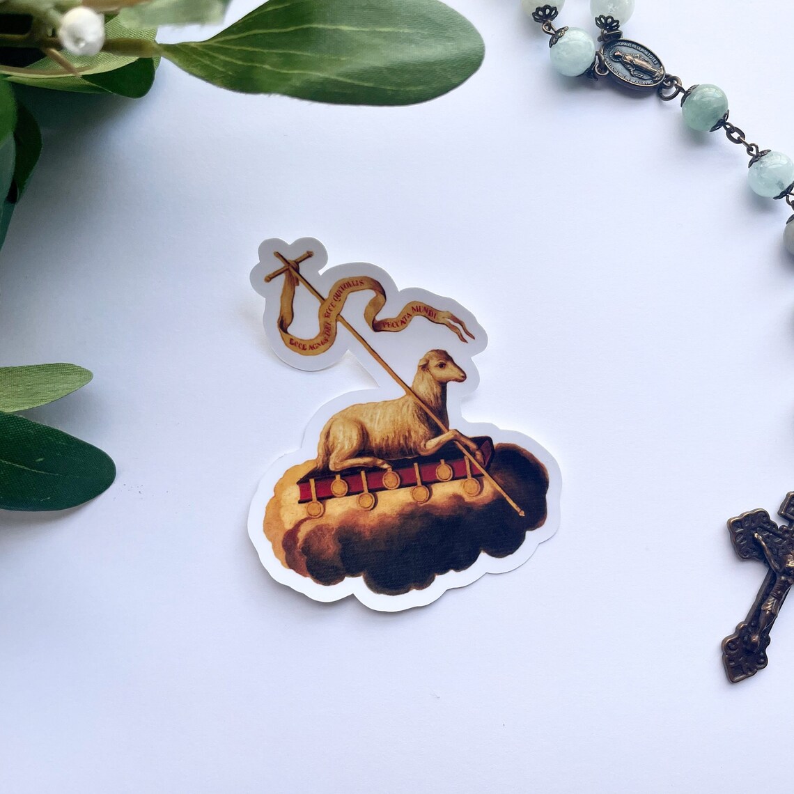 Ecce Agnus Dei Sticker Behold the Lamb of God José - Etsy