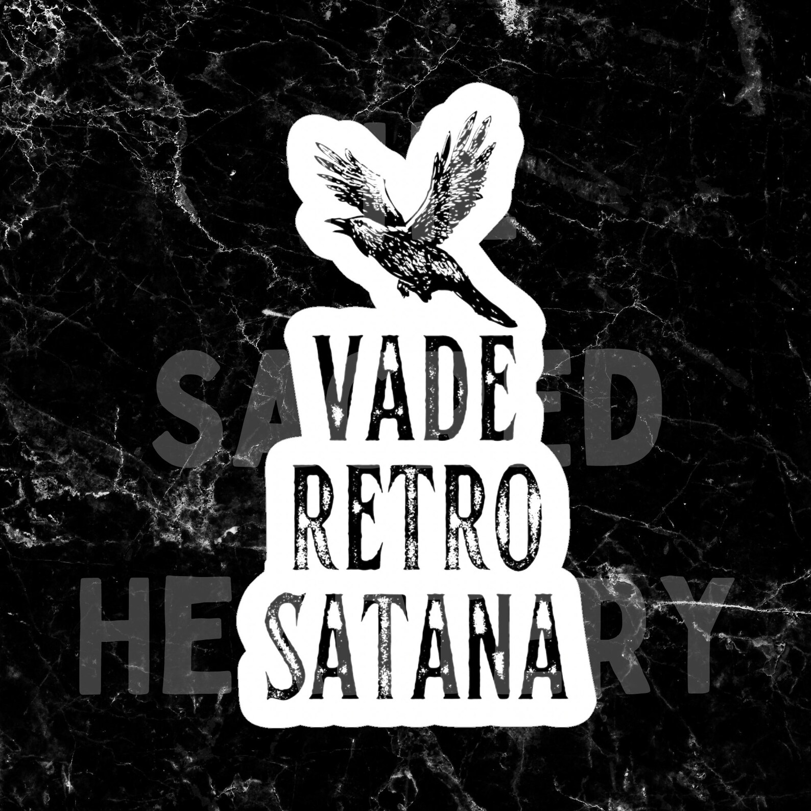 Vade Retro Satana St. Benedict's Raven Sticker Get - Etsy