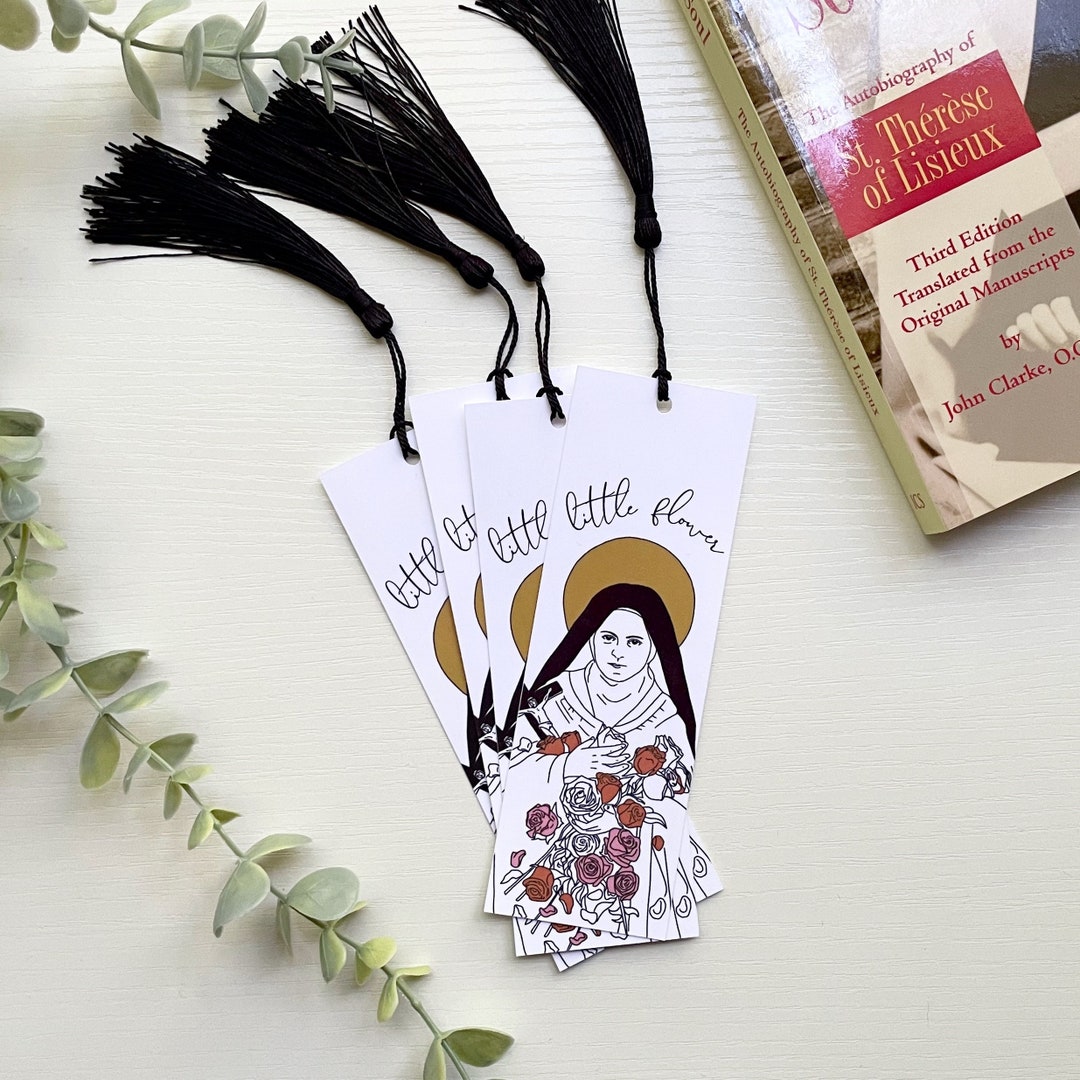 St. Therese of Lisieux Little Flower Illustrated Bookmark | Gifts for ...