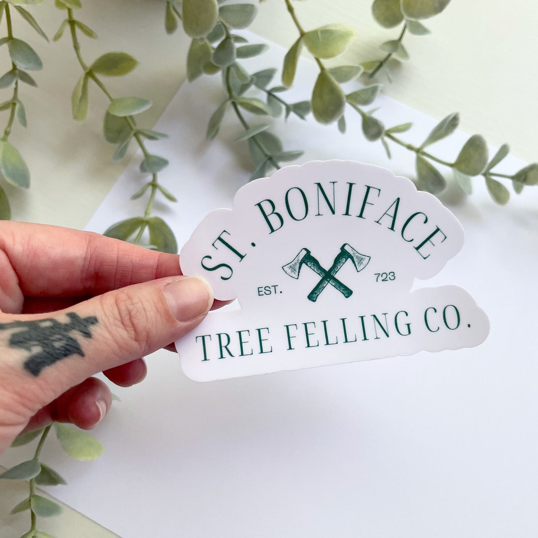 St. Boniface Tree Felling Co. Sticker Laptop Water Bottle Decal Gifts ...