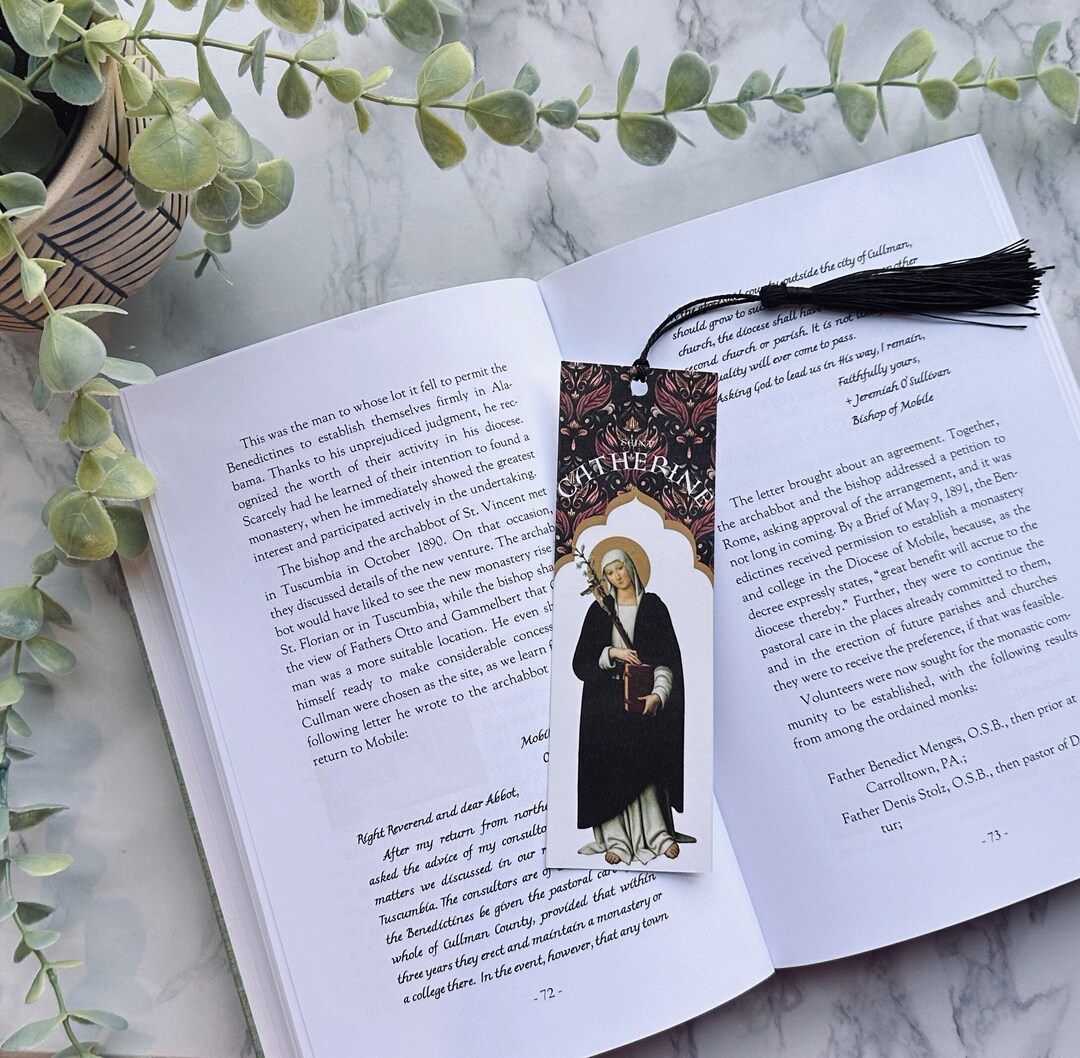 Saint Catherine of Siena Fine Art Bookmark | Christian, Catholic Gift ...