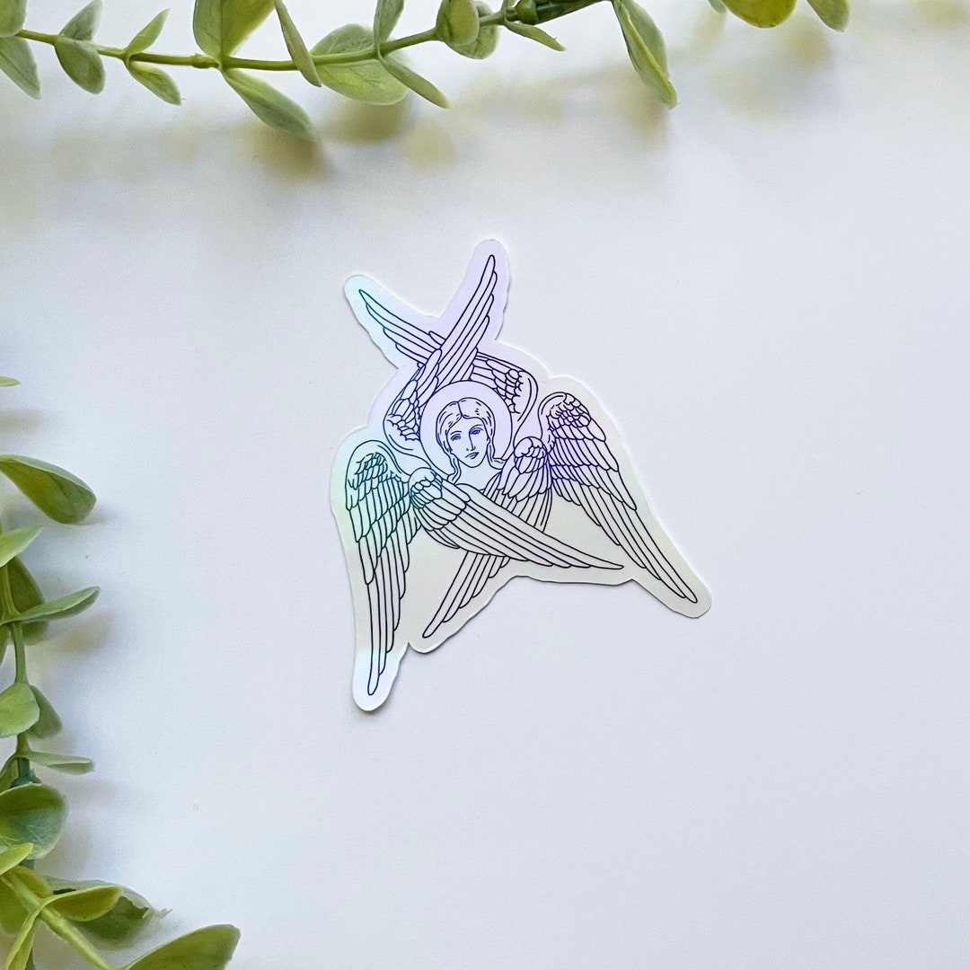 Holographic Seraph Six-winged Angel Sticker | Seraphim Decal | Isaiah 6 ...