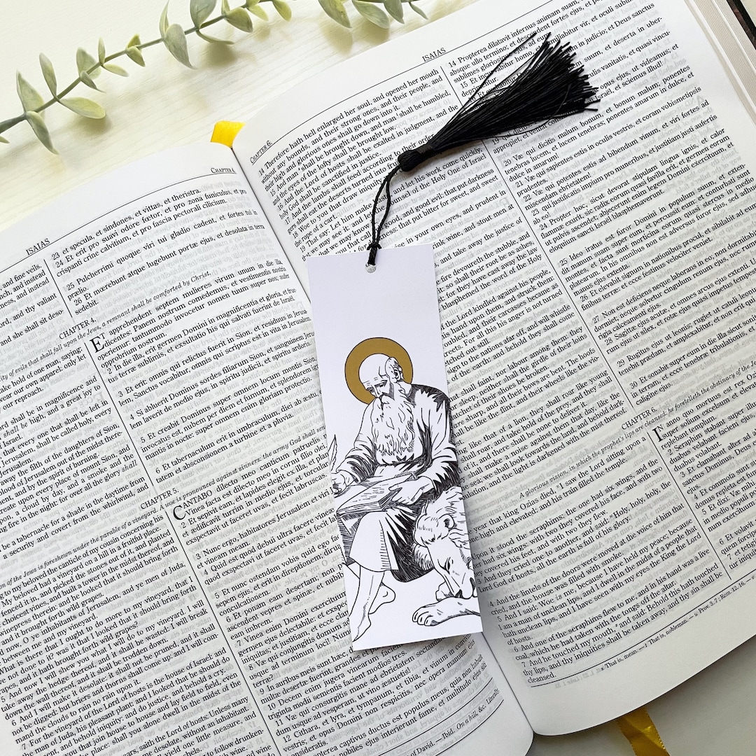 St. Jerome Illustrated Bookmark | Gifts for Catholics, Traditional ...