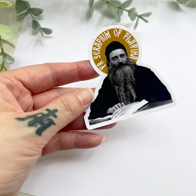 Fr. Seraphim of Platina Sticker | Seraphim Rose Decal | Gifts for ...