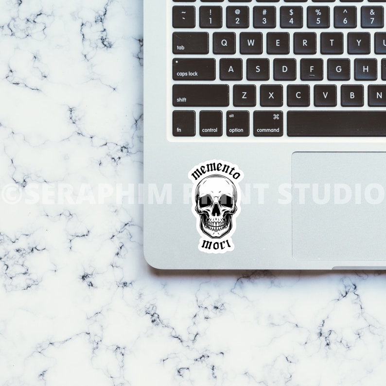 Memento Mori Skull Sticker Remember You Must Die Laptop - Etsy