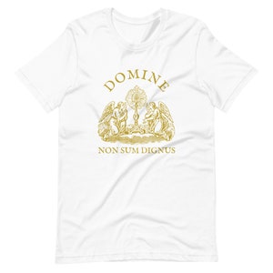 Domine Non Sum Dignus Short Sleeve T-shirt | Shirt Gifts for ...
