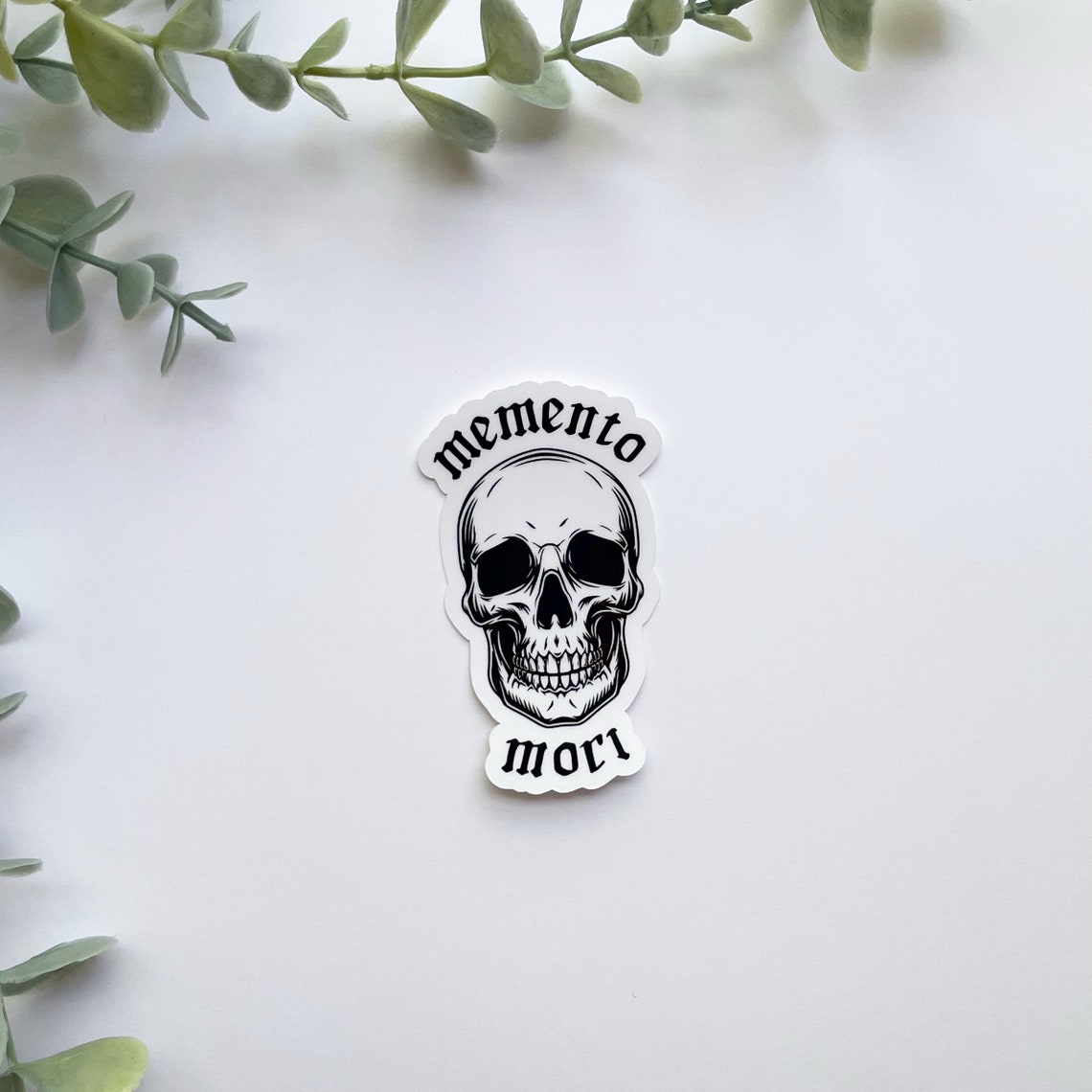 Memento Mori Skull Sticker Remember You Must Die Laptop - Etsy