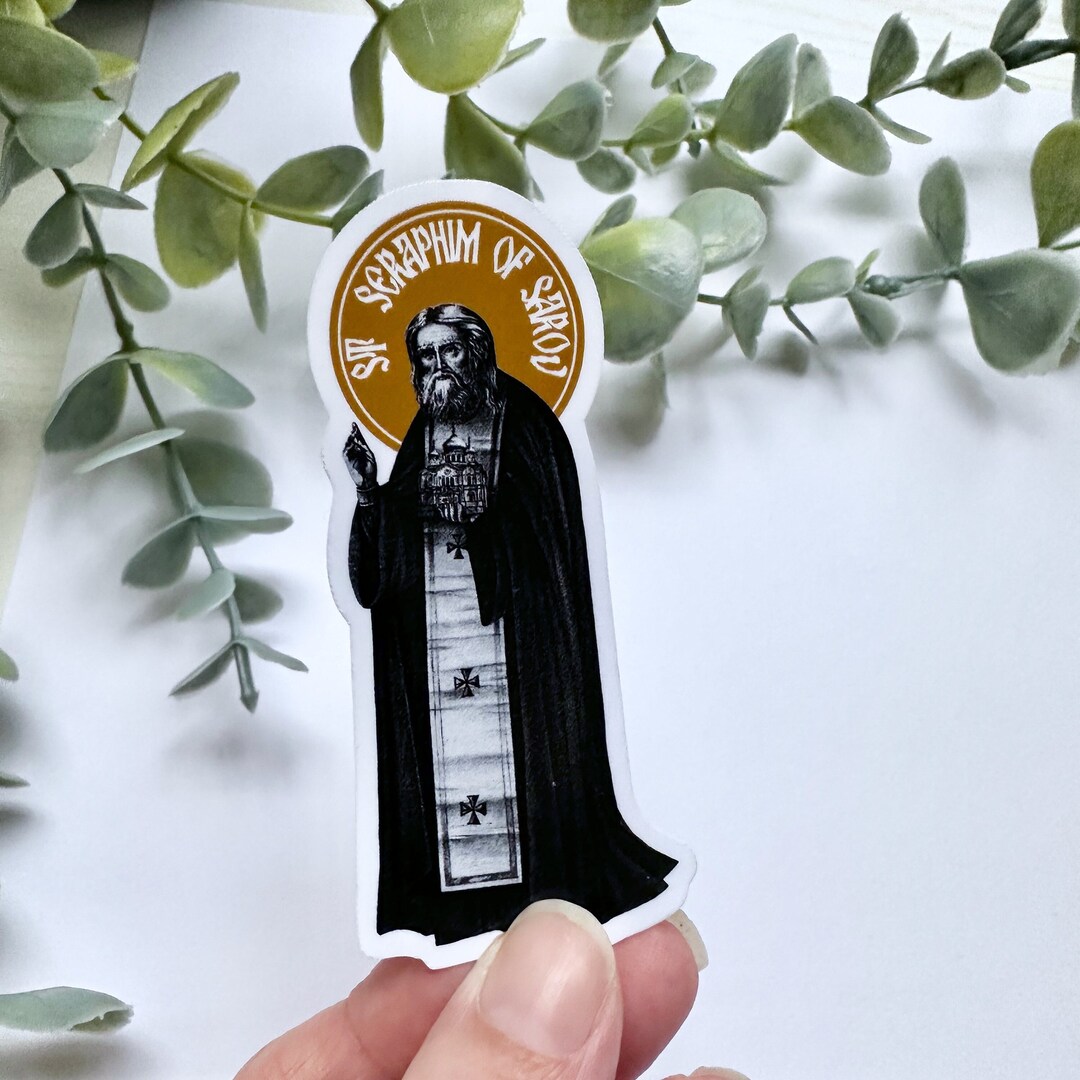 St. Seraphim of Sarov Sticker Decal | Gifts for Orthodox, Russian ...