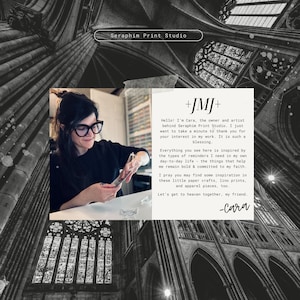 Seraph Angel Black Linocut Print | Eastern Orthodox Catholic Christian ...