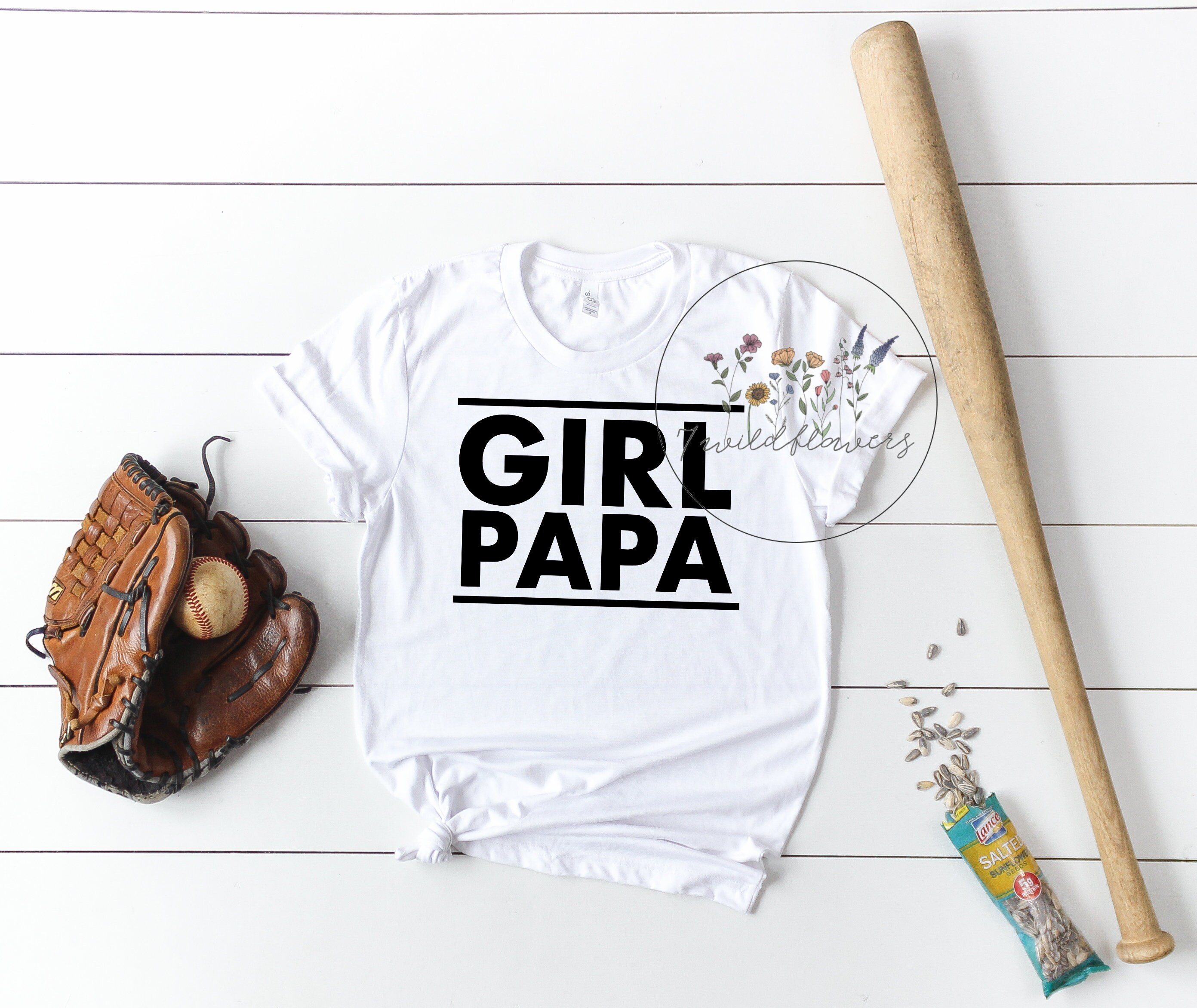 Girl papa shirt it was papas idea gift for grandpa | Etsy