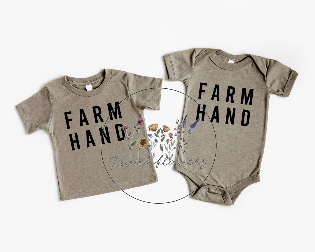 Farm Hand Shirt for Kids, Farming Shirt for Boys, Tiny Farmer Shirt ...
