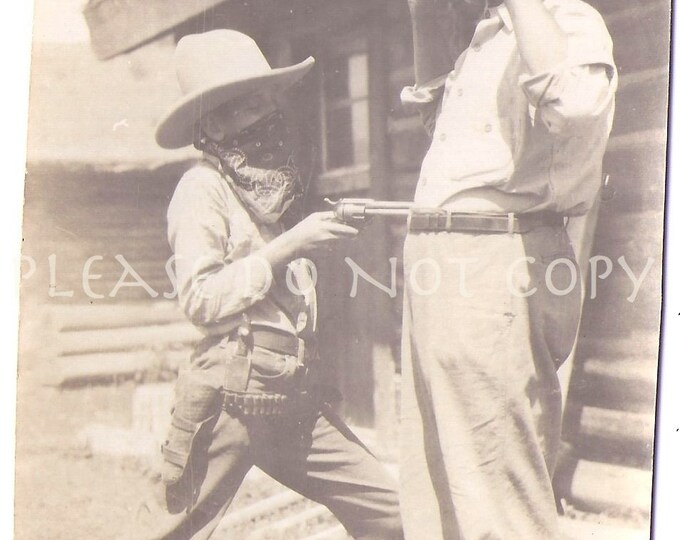 Antique Photograph this is a Stick Up - Etsy