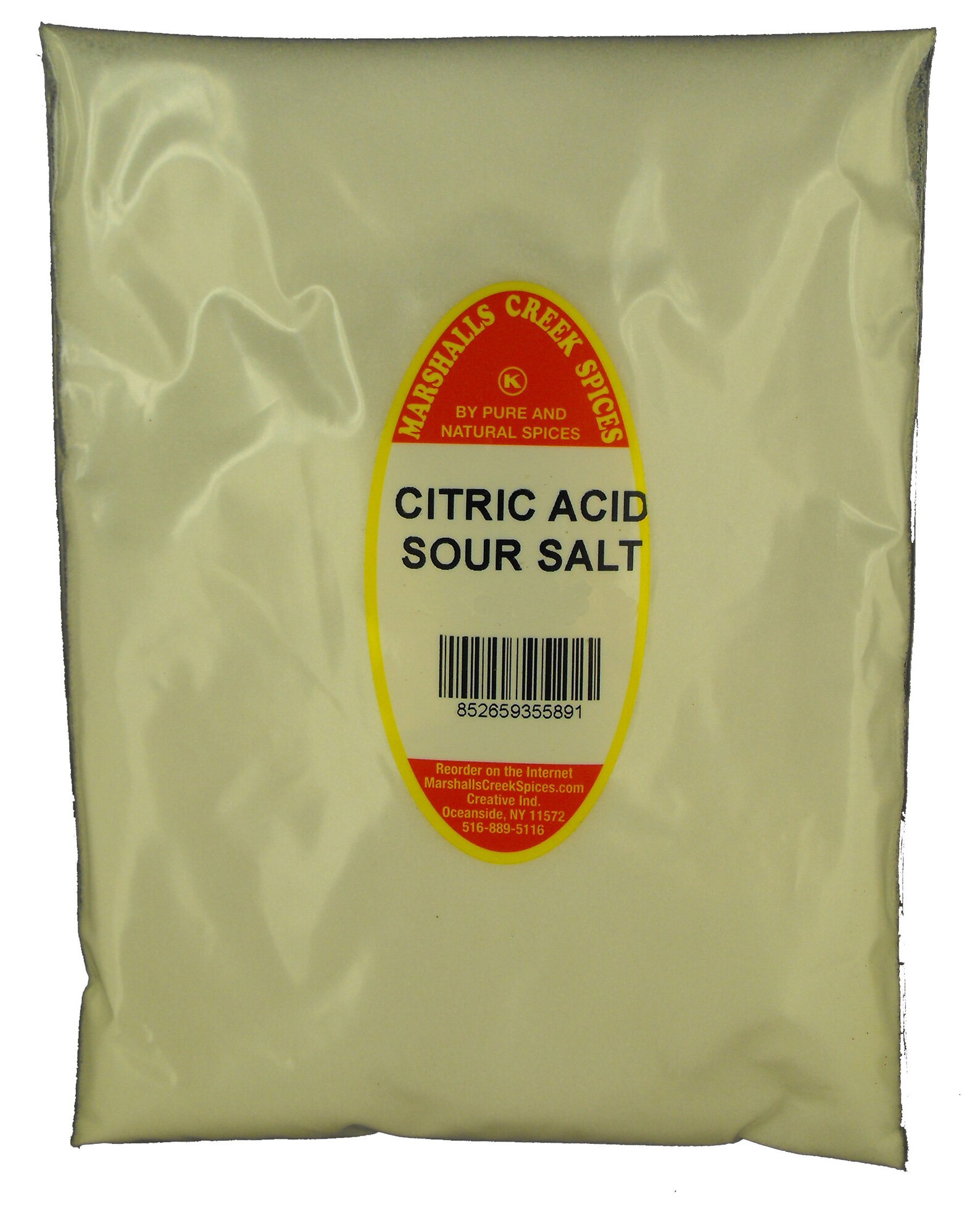 Citric Acid, Sour Salt, Refill Pouch 16 Oz Marshalls Creek Spices - Etsy