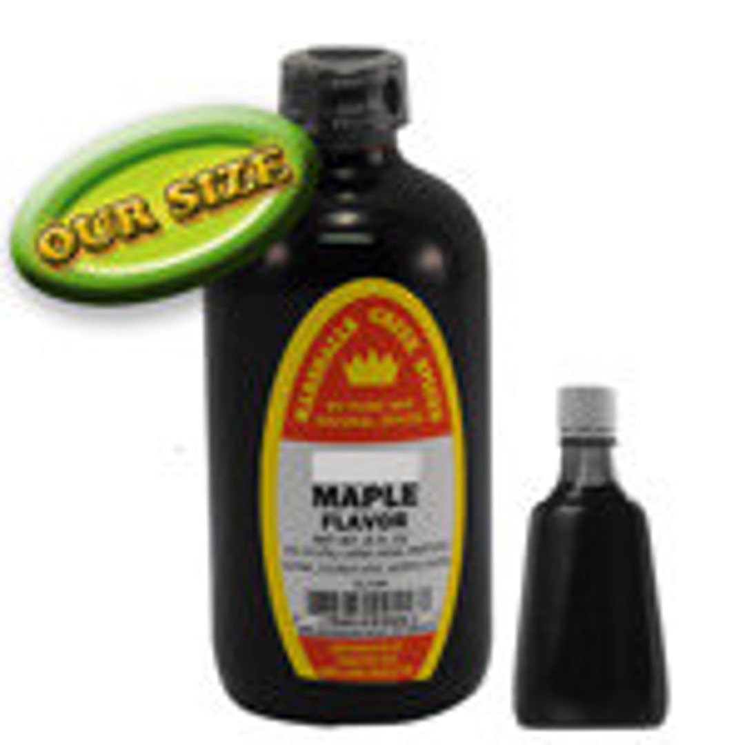 MAPLE FLAVORING 8 Oz. Glass Jar, One Price Shipping, Any Quantity, Any ...