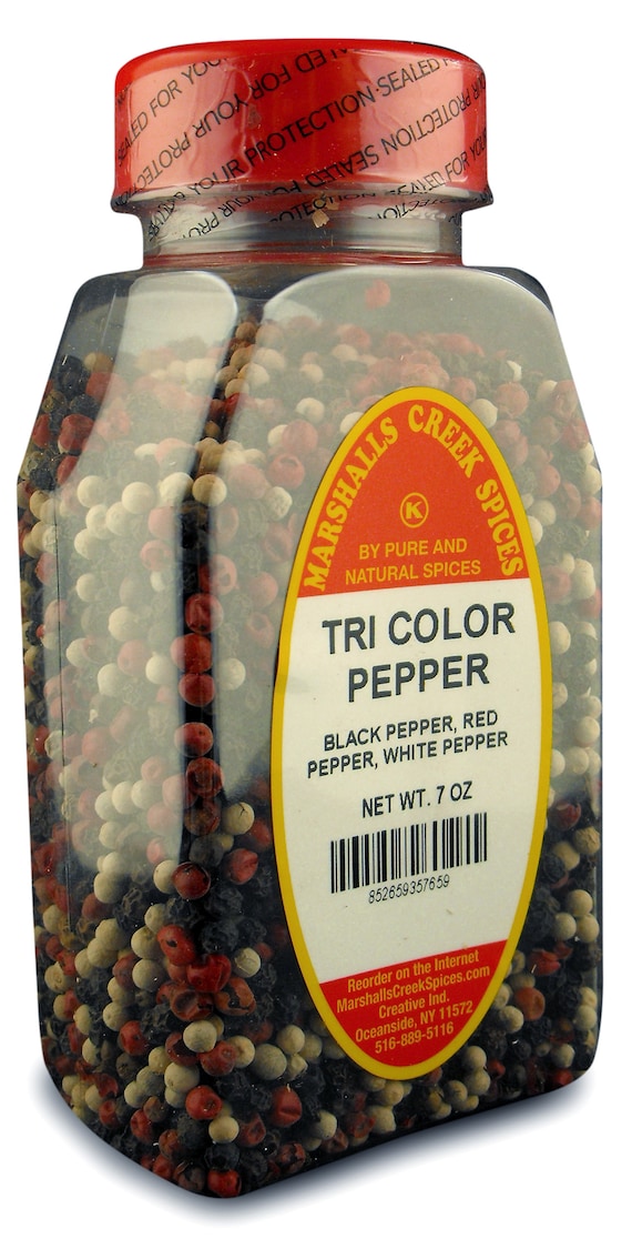 Tri Color Pepper Whole 7 Oz Marshalls Creek Spices - Etsy