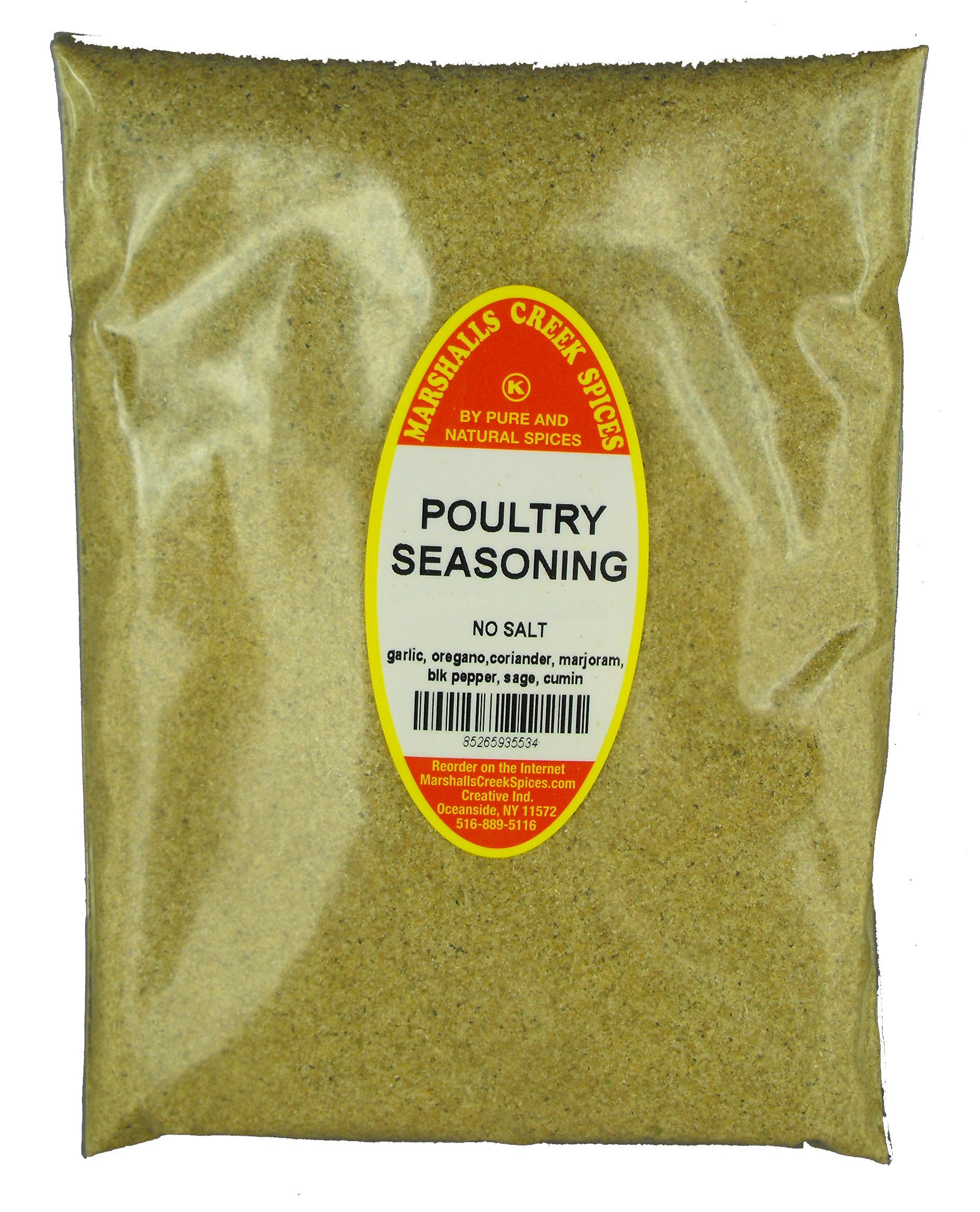 Poultry Seasoning No Salt Refill Pouch 11 Oz Marshalls Creek Spices - Etsy
