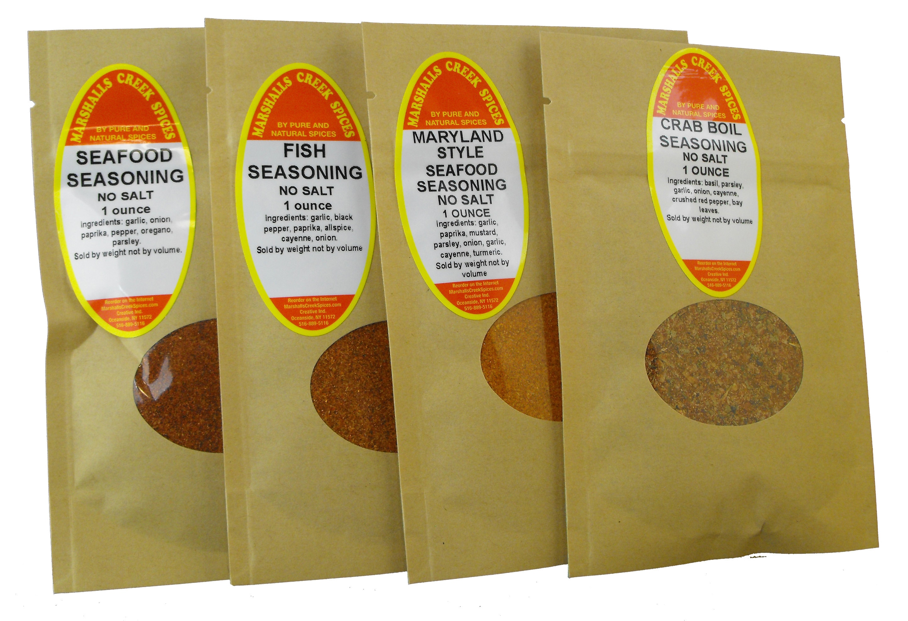 Sample Gift Pack - of the Sea, Fish & Seafood No Salt Blends Marshalls ...