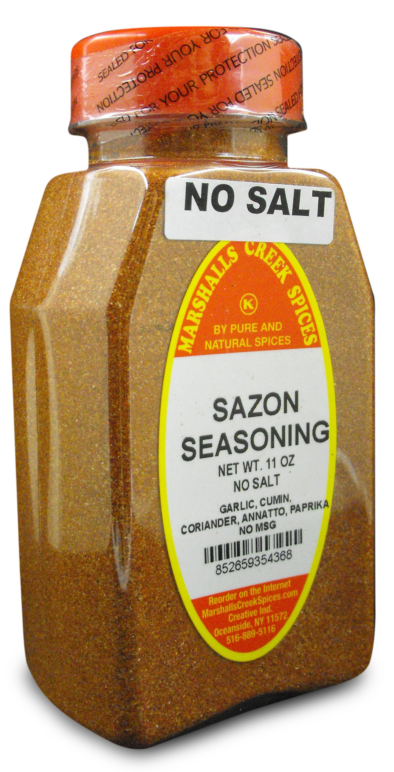 SAZON SEASONING With Annato No MSG, No Salt 11 Oz Marshalls Creek ...