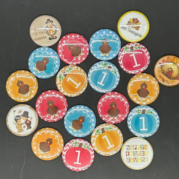 Thanksgiving Buttons - Etsy