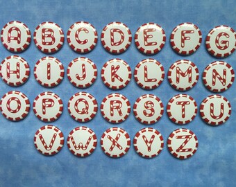 Alphabet Buttons - Etsy
