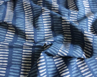 Indigo fabric | Etsy