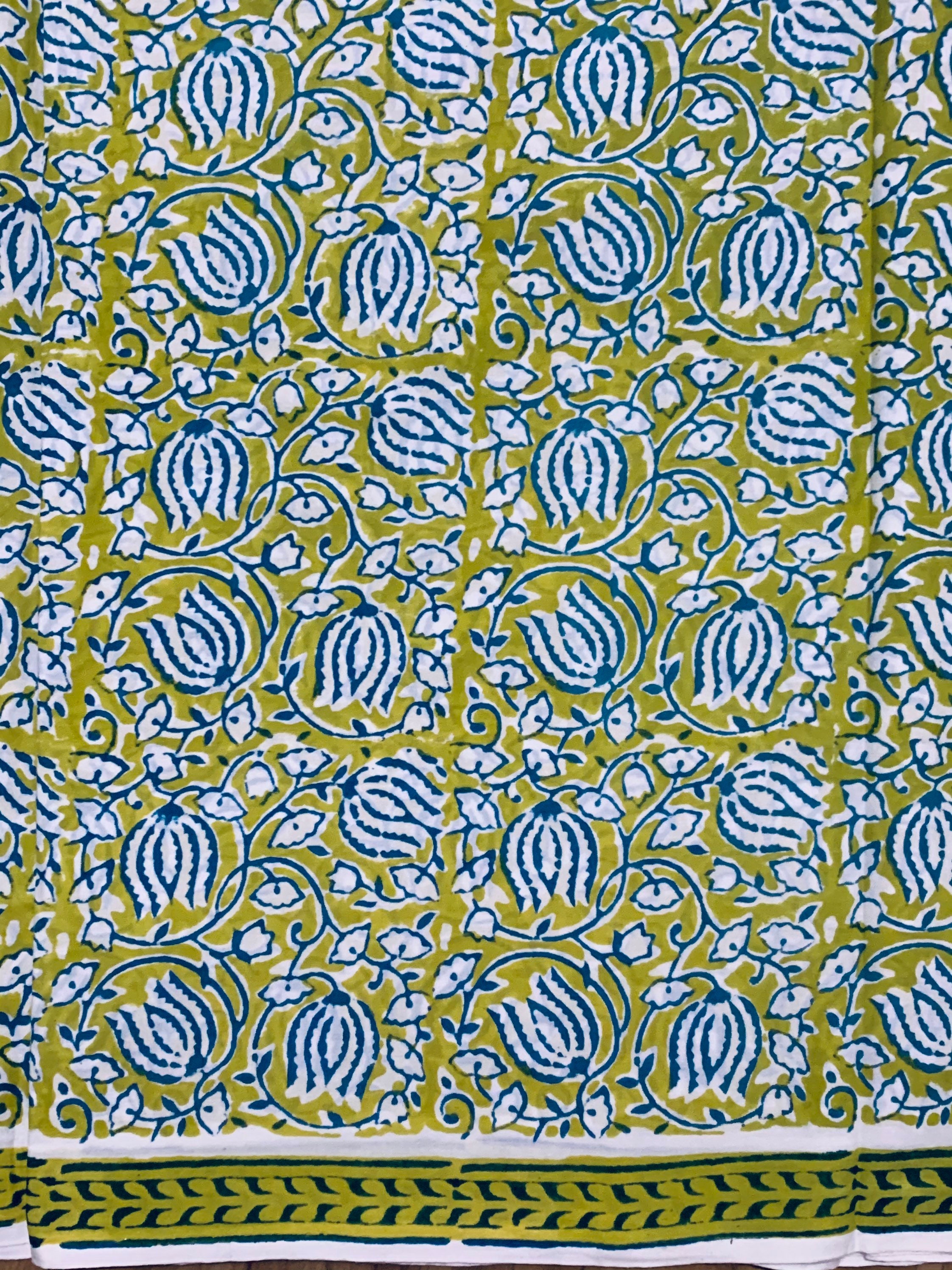 Hand Block Print Floral Print Soft Cotton Fabric Fabric | Etsy