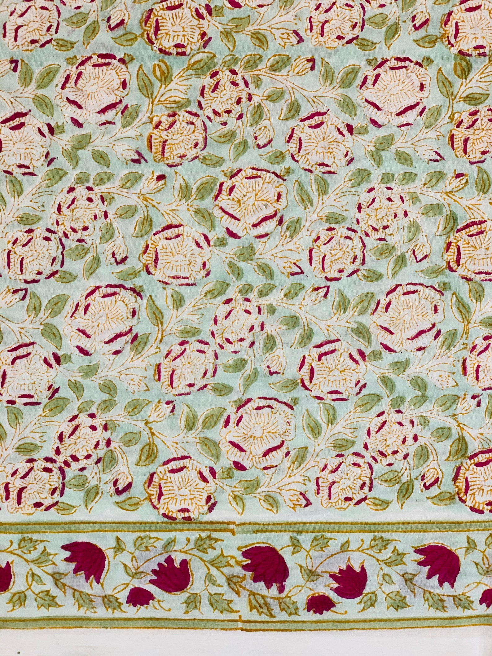 Hand Block Print Floral Print Soft Cotton Fabric Fabric - Etsy