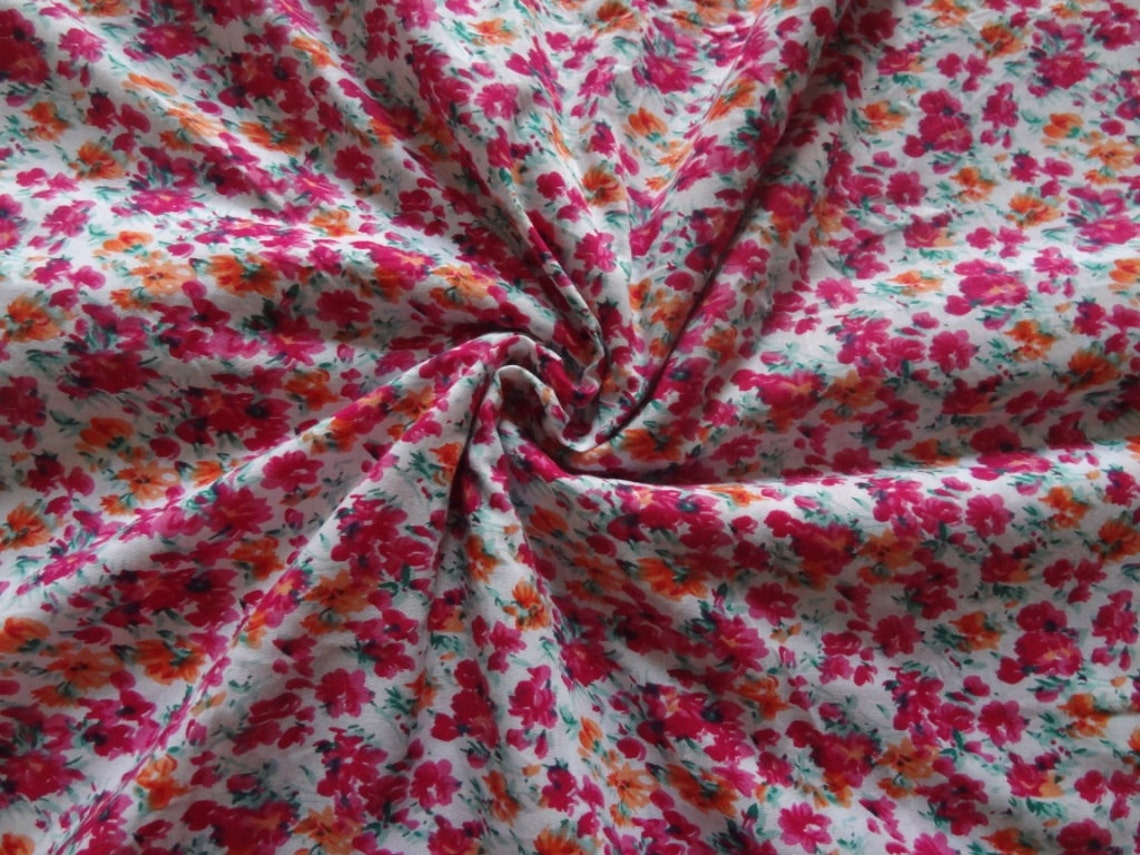Tiny Floral Print Indian Fabric Cotton Fabric Multi Color - Etsy