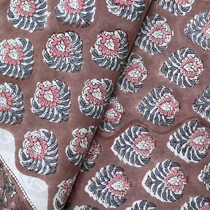 Multi Color Block Print Fabric Cotton Fabric Vegetable Dyes - Etsy