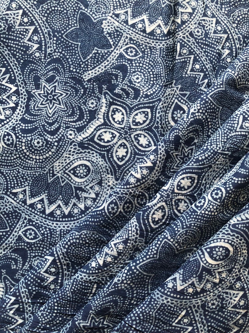 Cotton Fabric Floral Print Womens Tunic Fabric Quitting - Etsy