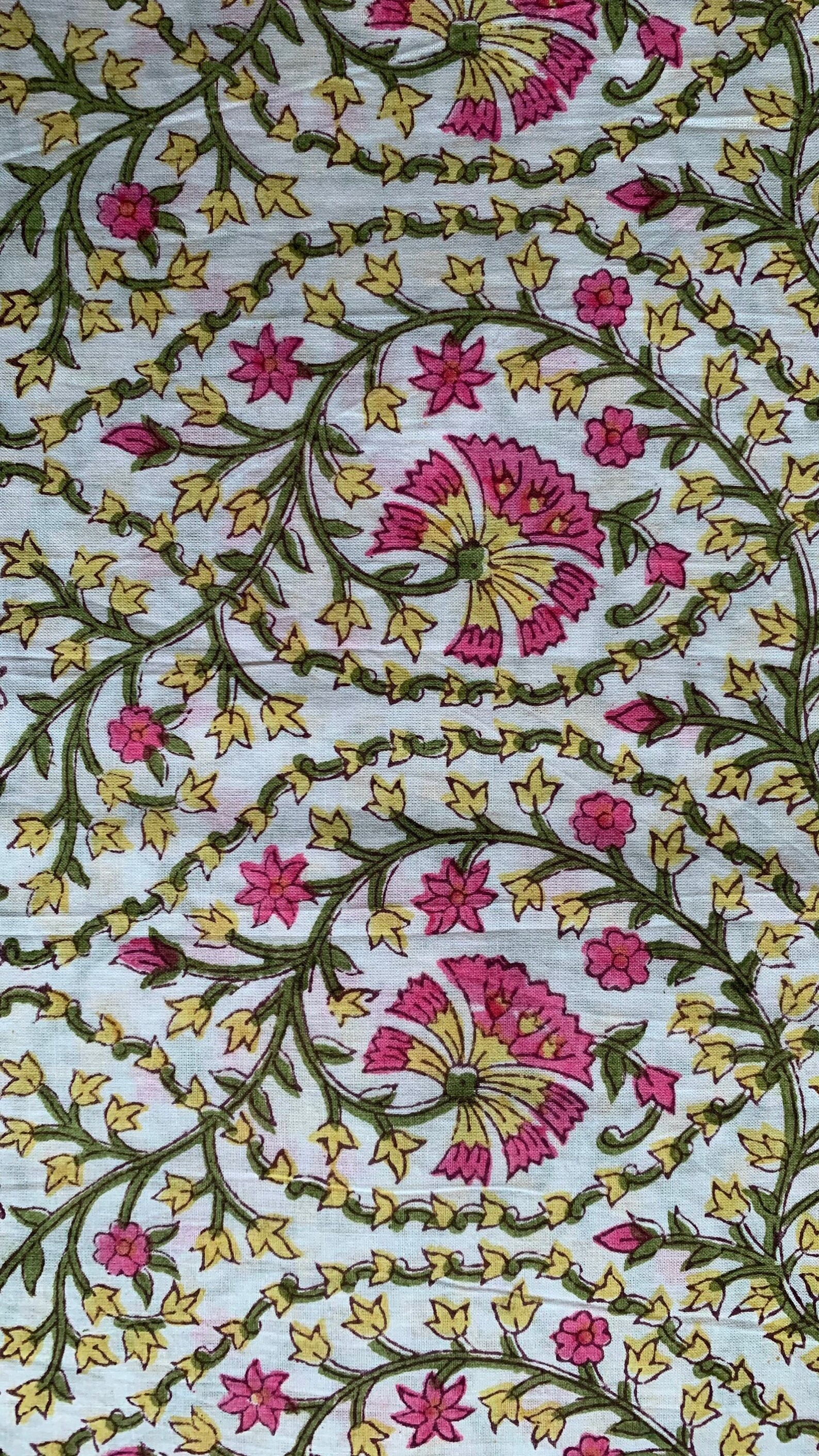 Hand Block Print Floral Print Soft Cotton Fabric Fabric - Etsy