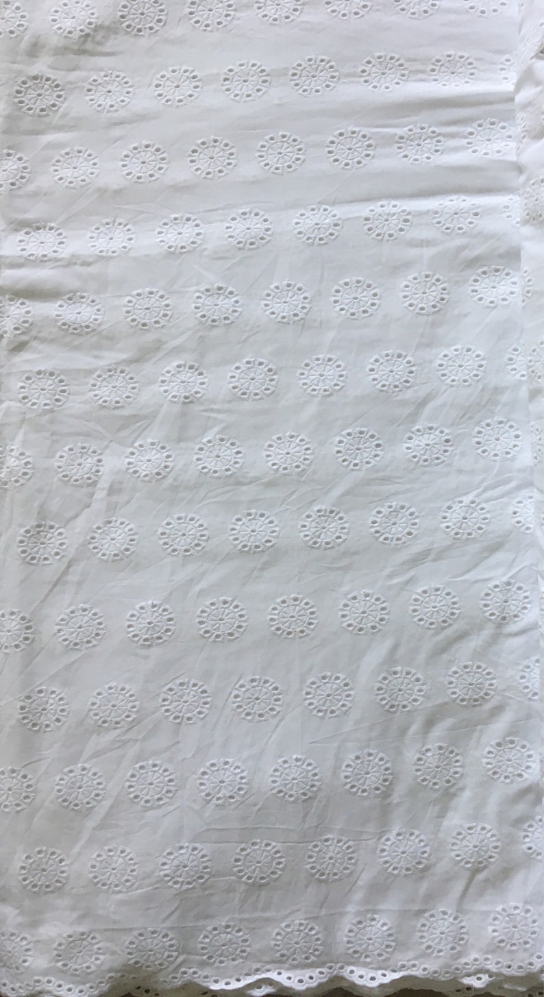 Eyelet Fabric Eyelet Dress Embroidered Eyelet Eyelet Cotton | Etsy