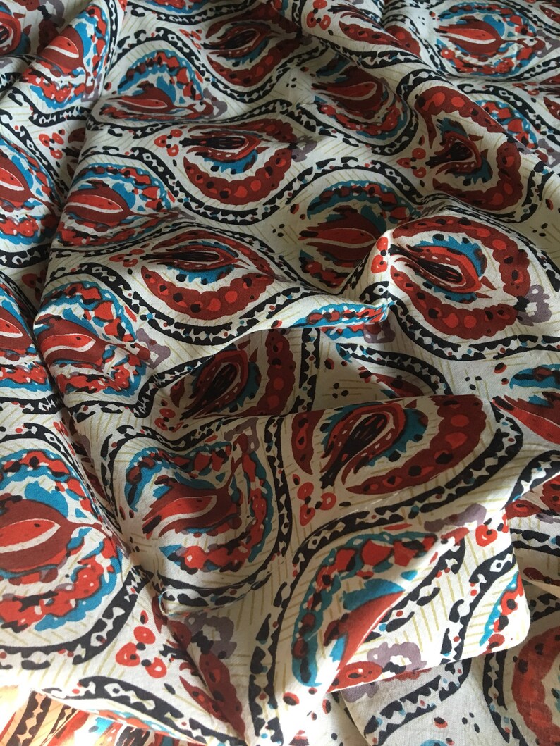 Maroon Soft Cotton Fabric Floral Screen Print Soft Cotton | Etsy