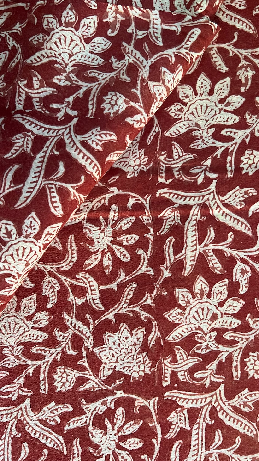 Beautiful Floral Print Hand Block Print Fabric Modern Upholstery Fabric ...