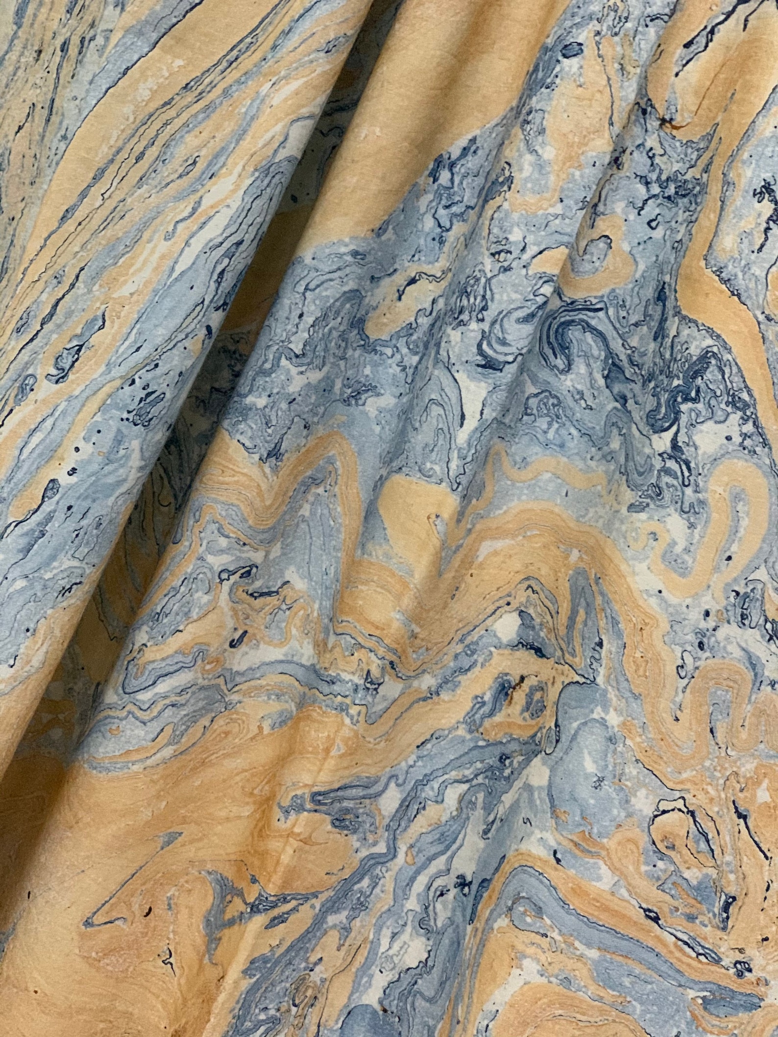 2.5 yard marble print Block print fabric Womens clothing | Etsy