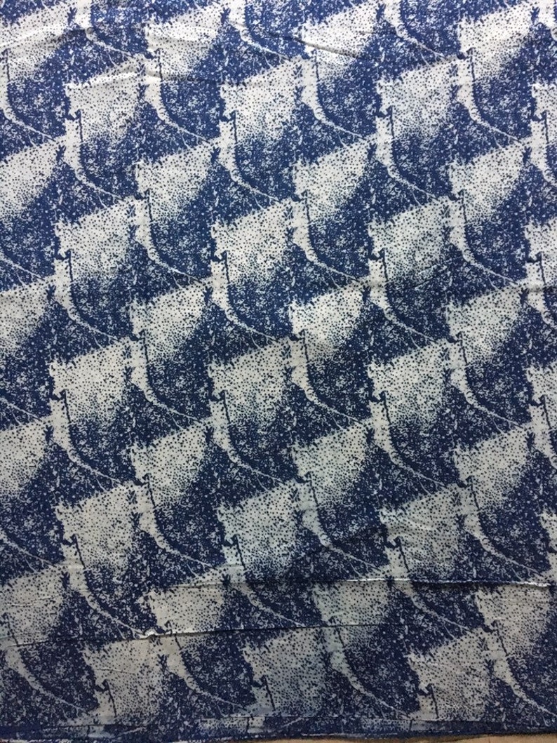 Indigo Fabric Womens Clothing Block Print Fabric Cotton - Etsy