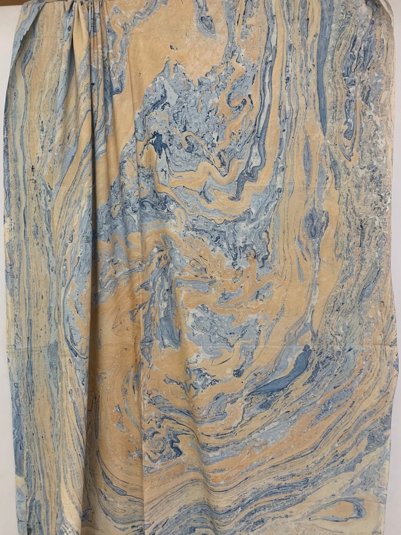 2.5 yard marble print Block print fabric Womens clothing | Etsy