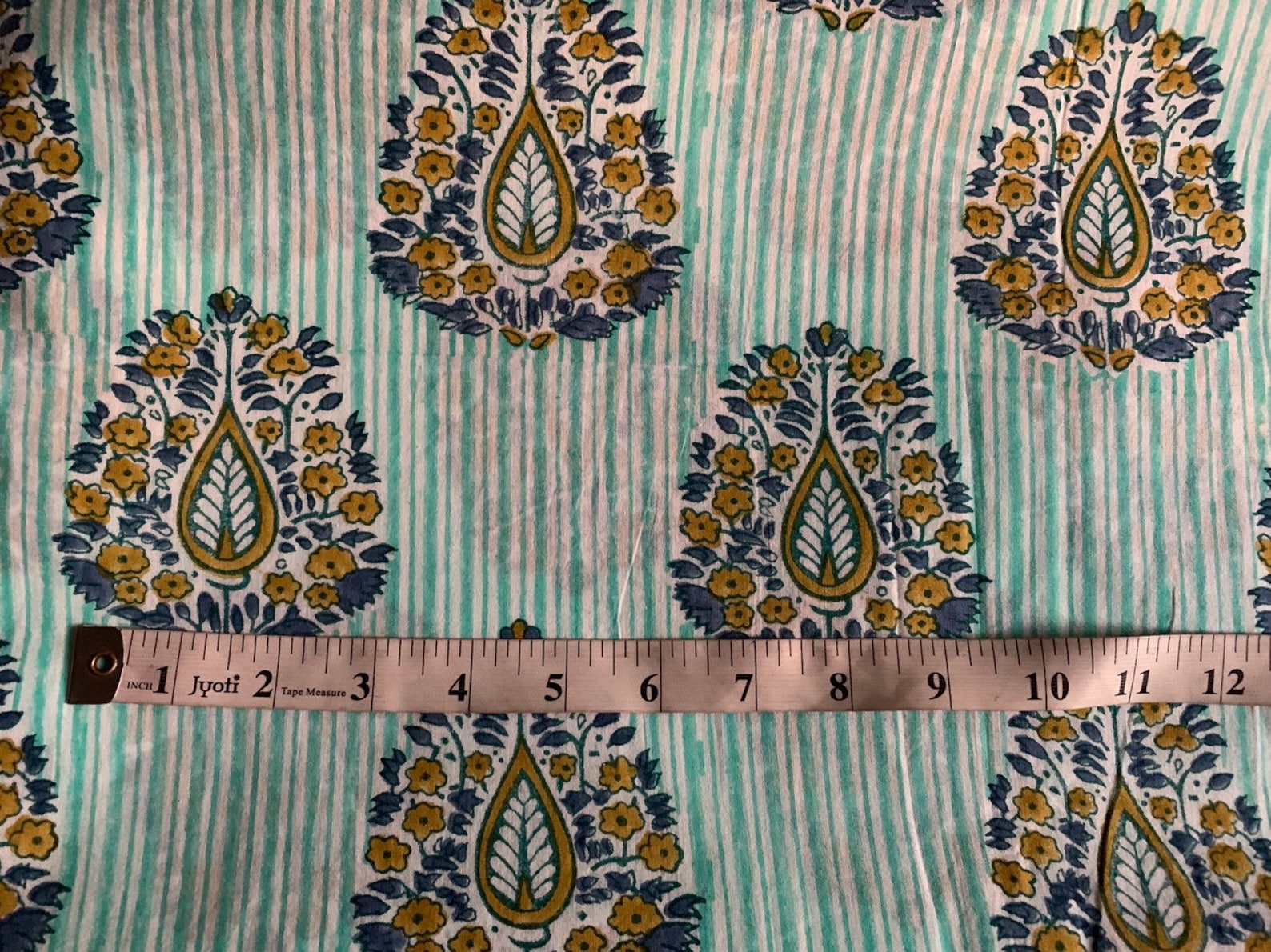 Paisley Print Hand Block Print Printed Cotton Fabric Block - Etsy UK