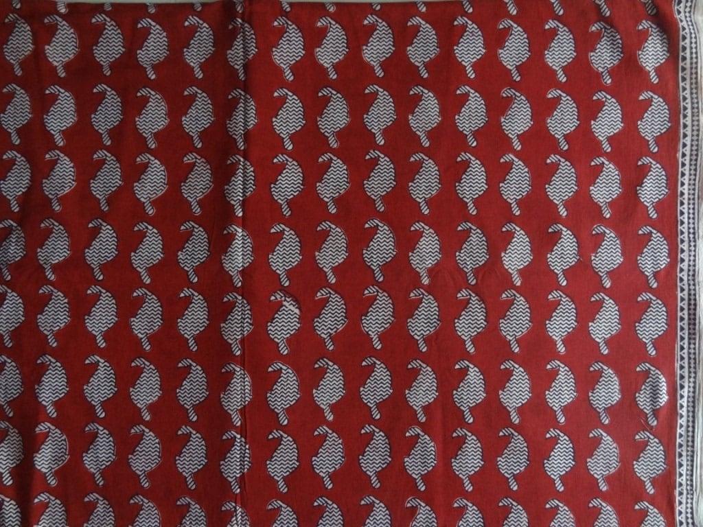 Hand Block print Paisley print fabric block print dress | Etsy